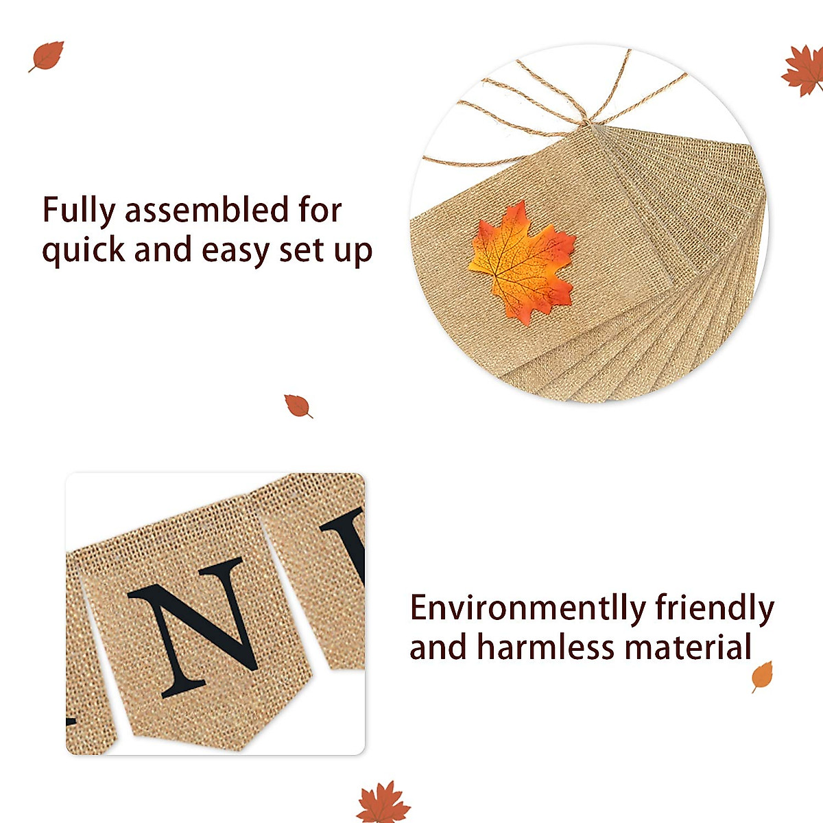 Give Thanks Banner, Thanksgiving Decorations Burlap Banner Thanksgiving Decor Friendsgiving Party Home Decoration