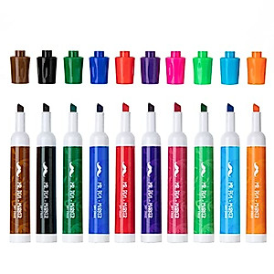 Mr. Pen- Dry Erase Markers, Low Odor Chisel Tip, 10 Pack, Assorted Colors, White Board Markers Dry Erase, Chisel Tip Markers, Whiteboard Markers, Dry Erase Pens, Dry Erase Markers Chisel Tip