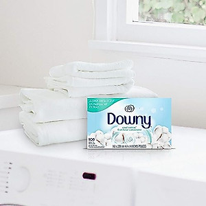Downy Dryer Sheets Laundry Fabric Softener, Cool Cotton, 240 Count