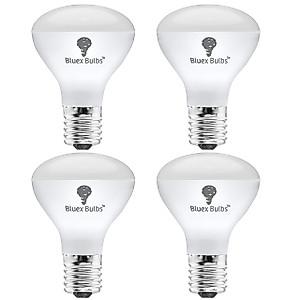 4 Pack R14 LED Bulb 4W E17 Base Mini Reflector Floodlight Light Bulb Dimmable 2700K Warm White - 40W Equivalent - e17 LED Bulb Dimmable E17 Intermediate Base Mini Light Bulbs, Curio Cabinet Light Bulb
