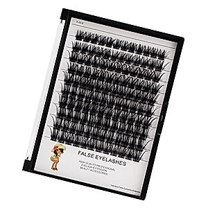 Vayator D Curl/DD Curl Lash Cluster Wispy 8-10-12-14mm Mixed/14-16-18-20mm Mixed Natural Lash Extension Kit for Beginners Lash Clusters Kit Individual Cluster Bond and Seal (14-16-18-20mm Mixed)