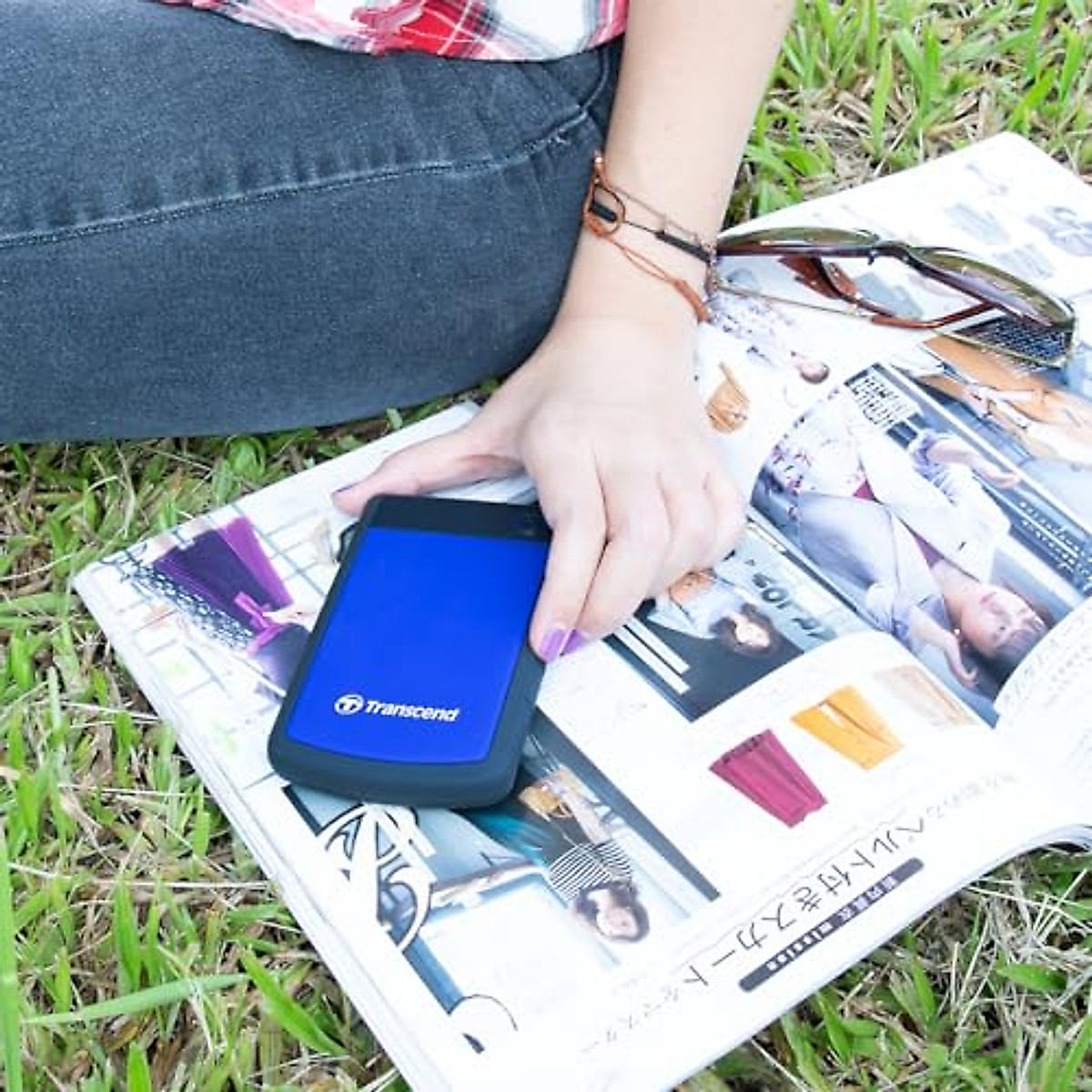 Transcend 4TB USB 3.1 Gen 1 StoreJet 25H3B SJ25H3B Rugged External Hard Drive TS4TSJ25H3B Blue