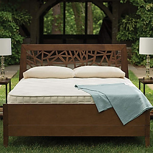 Naturepedic Serenade Organic Mattress - Cushion Firm Full Hybrid Mattress with Encased Coils for Comfort and Pressure Relieving Natural Latex Mattress - Naturally Cooling & Breathable Mattress