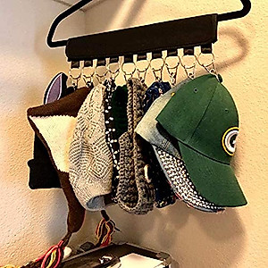DXUYANM Cap Organizer Hanger, Hat Holder, Hat Organizer - Hat racks for baseball caps,Change Your Ordinary Hanger to Cap Organizer Hanger