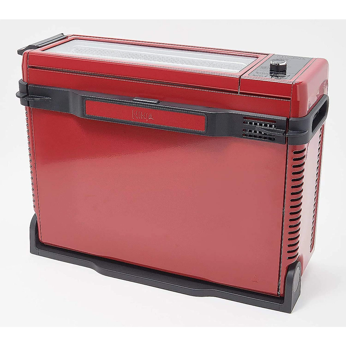 Ninja SP101 Foodi 8-in-1 Air Fry Large Toaster Oven Flip-Away for Storage Dehydrate Keep Warm 1800w XL Capacity (Renewed) RED