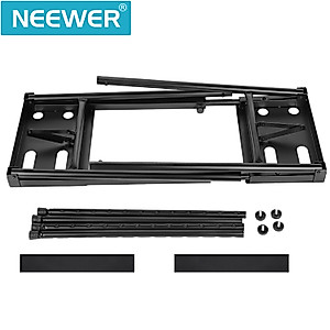 Neewer Collapsible Piano Keyboard Stand for 61-key / 76-key / 88-key Keyboard with Adjustable Height from 25.6"to 43.3"/65cm to 110cm and Length from 29"to 51.2"/73cm to 113cm, Black