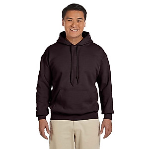 Gildan Men's Pouch Pocket Hooded Sweatshirt, Dark Chocolate, L
