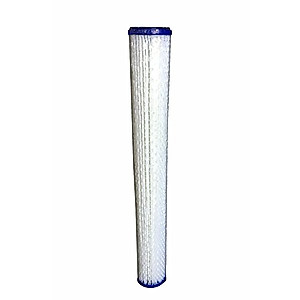 WFD, WF-PE2020 2.5-inch x 20-inch Pleated Sediment Water Filter Cartridge, fits in 20-inch Standard Size housings of Filtration Systems (2 Pack, 20 Micron)
