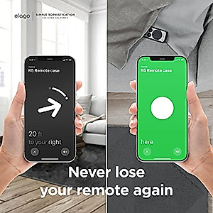 elago R5 Locator Case Compatible with 2022 Apple TV 4K Siri Remote 3rd Gen, Compatible with 2021 Apple TV Siri Remote 2nd Gen and Compatible with Apple AirTag - Full Access to All Functions [Black]