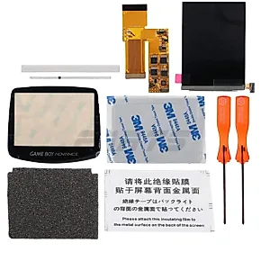 New Screen MOD LCD Backlight Kit for Nintendo GBA IPS v2 US