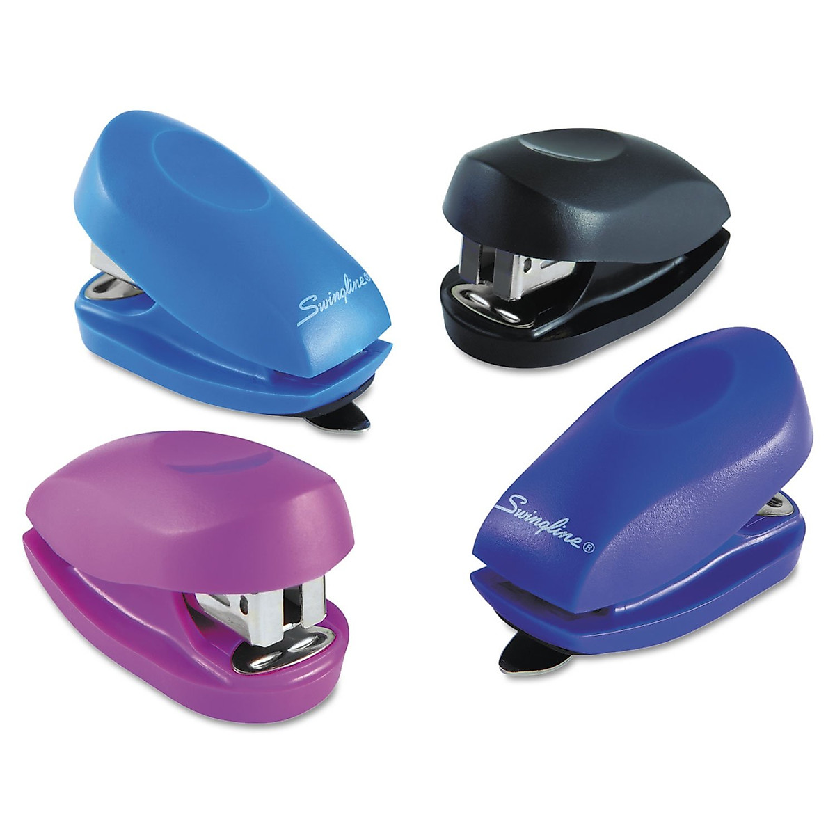 Swingline Mini Stapler, Tot, 12 Sheet Capacity, Includes Built-In Staple Remover & 1000 Standard Staples, Black (79171)