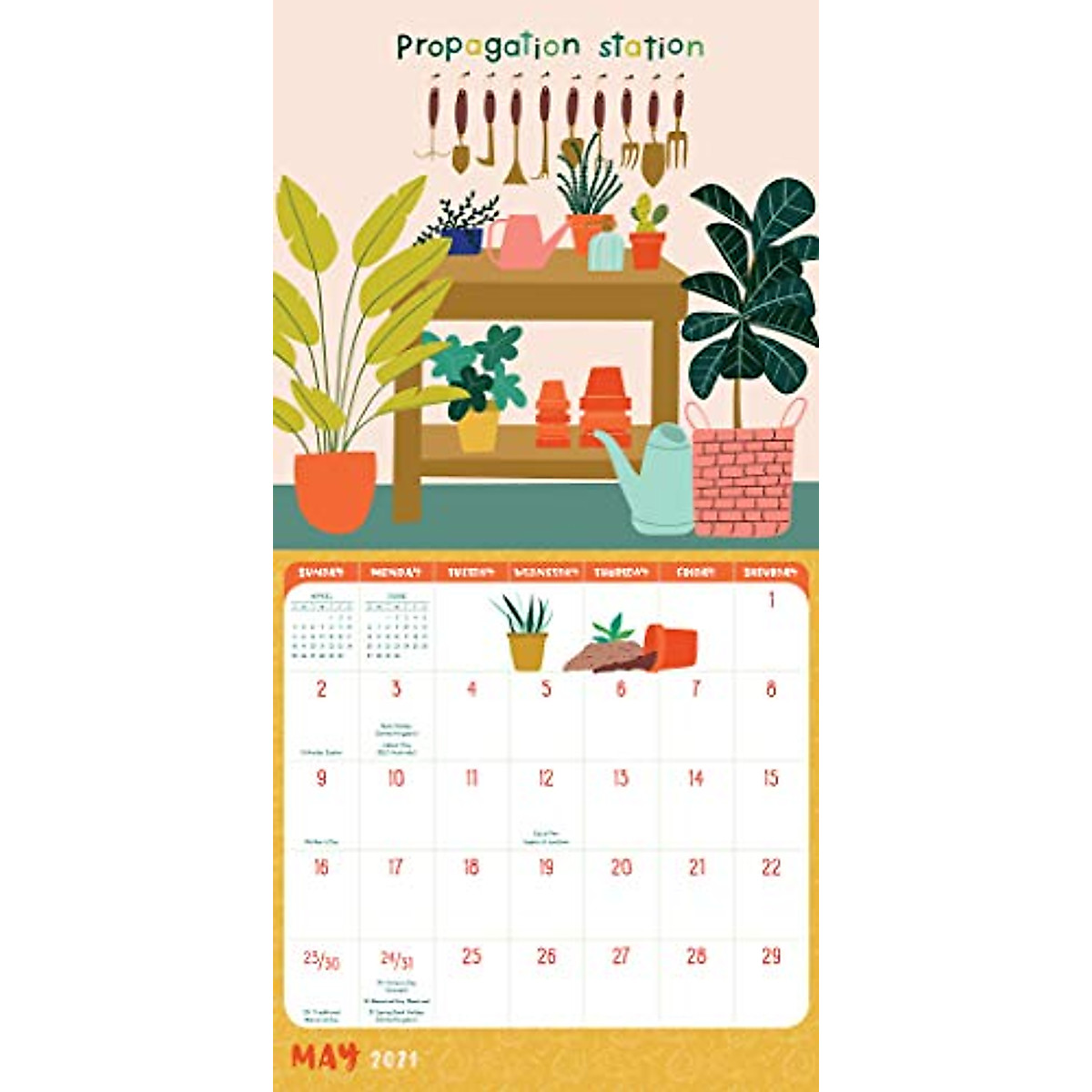 Crazy Plant Lady Mini Wall Calendar 2021
