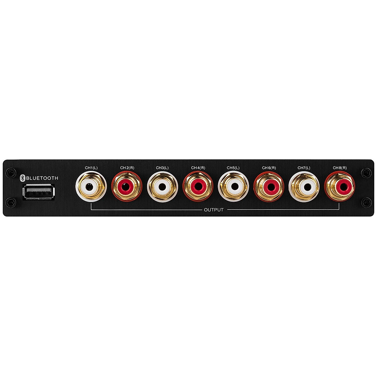 Dayton Audio DSP-408 4 Input 8 Output DSP Digital Signal Processor with Built-in EQ, Crossovers, Time Alignment, and Input/Output Mixing for Home and Car Audio