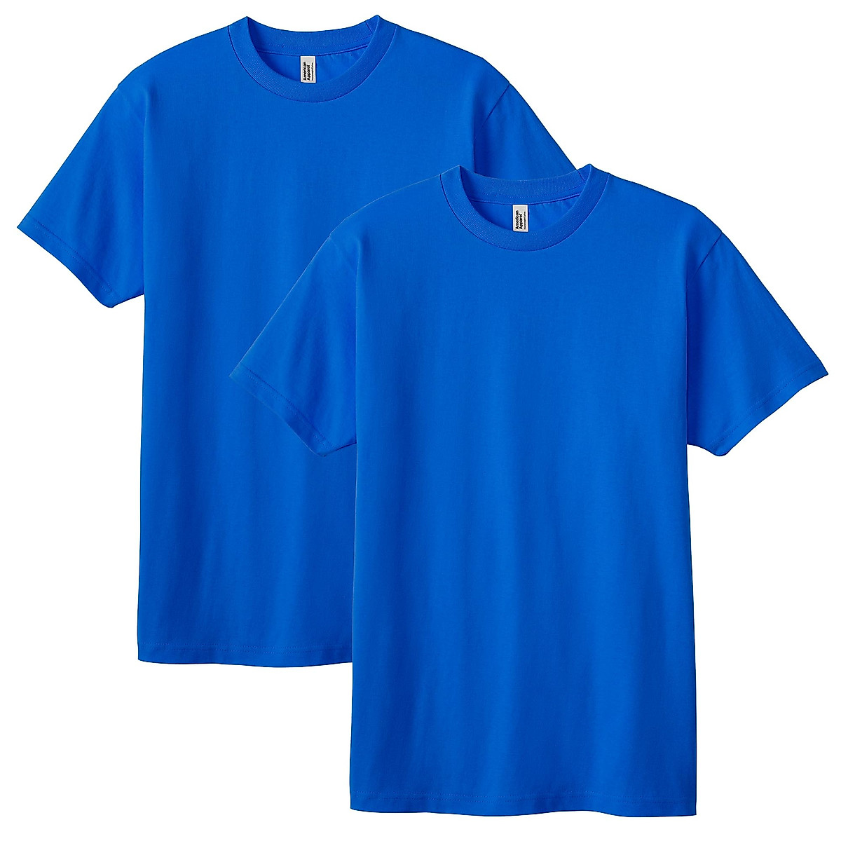 American Apparel Heavyweight Cotton T-Shirt, Style G1301/G1301GD, Multipack, Royal Blue (2-Pack), 2X-Large