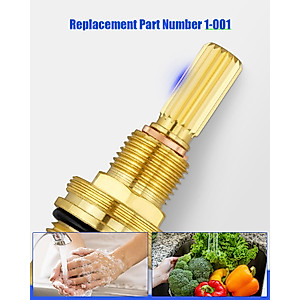 Urnqowuy Brass 1-001 Widespread Cartridge Cold Side Fit for Newport Brass 1-001 Faucet Ceramic Cold Cartridge