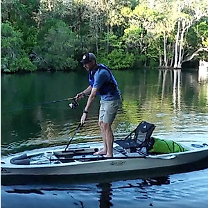 Kayak Stand Up Assist Strap Pull Up Strap Multi-Purpose Kayak Canoe Drag Strap,Strong Handle Adjustable Length from 34-54 inch (with Paddle Leash)
