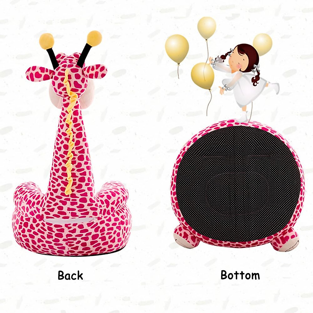 SPIOKLFD Kids Couch Seat Toddler Giraffe Sofa Chair,Plush Pillow Kids Chair, Comfy Animal Chair for Toddlers,Soft Toddler Lounge Chair, Reading Sofa Chair for Girls Boys (Frog)