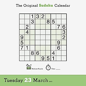Original Sudoku Page-A-Day Calendar 2021