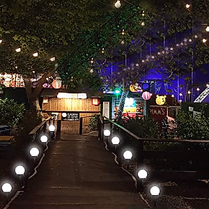 OUSIKA Spot Lights Outdoor Solar Garden Light Waterproof LED Bulb Pathway Landscape Light Home Yard Patio Driveway Lawn Light Outdoor Camping Lights Spotlights