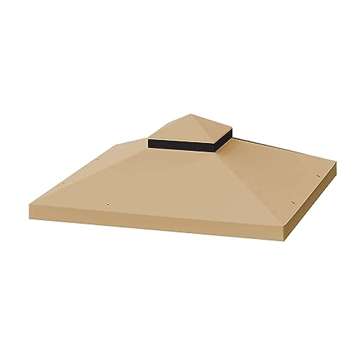 10x10 Ft Outdoor Patio Gazebo Replacement Canopy,Canopies for Outside Canopies, Gazebos,Double Tiered Gazebo Tent Roof Top Cover