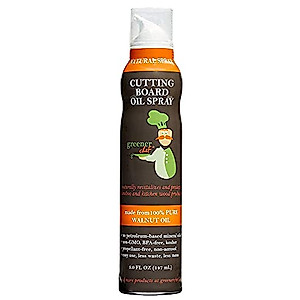 Wood Bamboo Cutting Board - Set of 3 - and Food Grade Oil Spray by Greener Chef