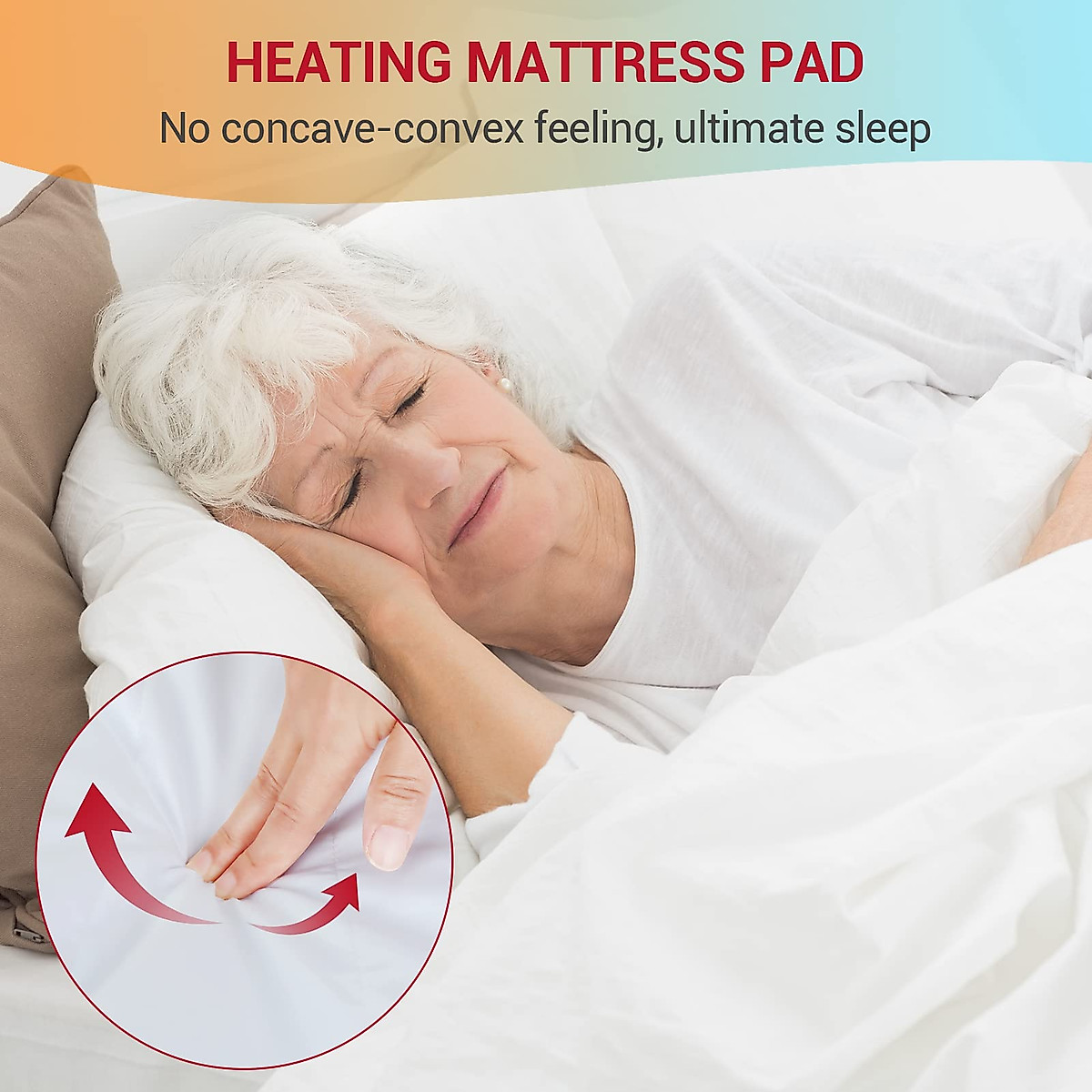 Comfytemp Heated Mattress Pad Mini Twin Size 31"x55", Single Controller Quilted Electric Mattress Pads with 7-Layer Comfort Structure, 3 Heat Settings & 10 Hours Auto Shut Off, Machine Washable