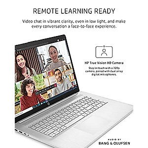 HP 17 Laptop, AMD Athlon Silver 3050U, 4 GB RAM, 256 GB SSD Storage, 17.3-inch HD+ Display, Windows 10 Home with Added Security, Long Battery Life, Dual Speakers, HD Web-Camera (17-cp0010nr, 2020)