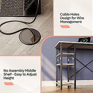 Bestier L Shaped Desk with Shelves 75 Inch Reversible Corner Computer Desk or 2 Person Long Table, Writing Study Desk for Home Office Small Space Bedroom Apartment, Wash White