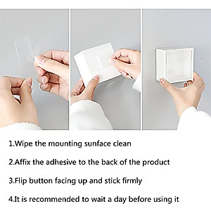 4PCS Clamshell Storage Box, Cotton Swab Storage Box, for Cotton Balls,Cotton Swabs,Cotton Rounds,Makeup Pads Storage Canister, for Bathroom, Bedroom, Holder Wall Mount