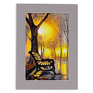 20x24 Mat for 22x28 Frame - Precut Mat Board Acid-Free Charcoal 20x24 Photo Matte For a 22x28 Picture Frame, Premium Matboard for Family Photos, Show Kits, Art, Picture Framing, Pack of 25 Mats