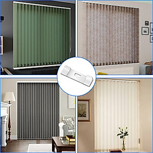 20Pcs Vertical Blind Repair Vane Savers Metal Vertical Blind Repair Clip Blind Repair Tabs for Vertical Window Blinds Replacement Slats