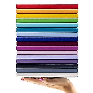 PAPERAGE Lined Journal Notebook, (Black), 160 Pages, Medium 5.7 inches x 8 inches - 100 GSM Thick Paper, Hardcover