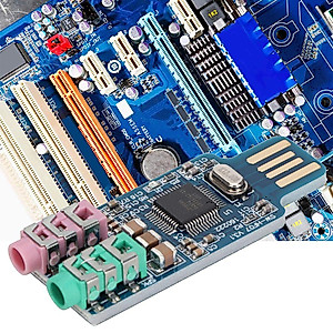 YWBL-WH External USB Audio Card Driver USB Sound Card External Audio Adapter CM108 for Computer Laptop WIN2000,WINXP,WIN3003