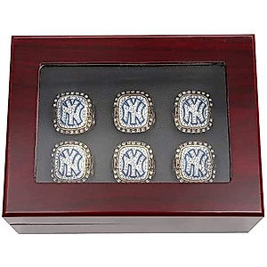 GFZYLQ Ring holder box Wooden Championship Storage Box BaseballCase jewelry organizer travel (9 holes)