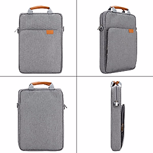 13 inch Laptop Sleeve with Shoulder Strap and Handle,Computer Bag Carrying Case for 13.3 Apple MacBook iPad,Chromebook