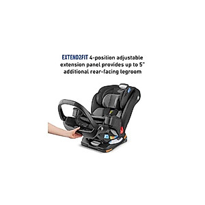 Graco Extend2Fit 3-in-1 Car Seat Featuring Anti-Rebound Bar, Zane