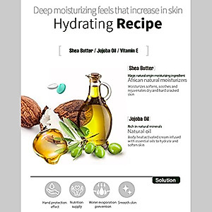 Epielle Hydrating Foot Masks (Socks 6pk) for foot cracked and dry heel to toe and callus Spa Masks - Shea butter + Jojoba Oil + Vitamin E Moisturize