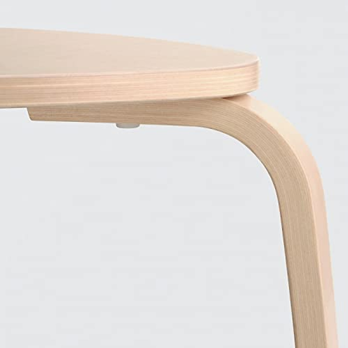 IKEA Stackable/ Triangular-Shaped/3-Legged Stool with Bent Legs (Birch)