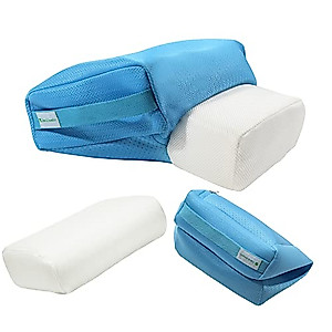 Joe&JoseRin Hot Tub Booster Seat Cushion with Non-Slip Micro Dot Bottom and Weighted, Bathroom Massage Hot Tub Accessories for Indoor or Outdoor, Quick Dry Hot Tub Pillow with Washable Mesh Cover