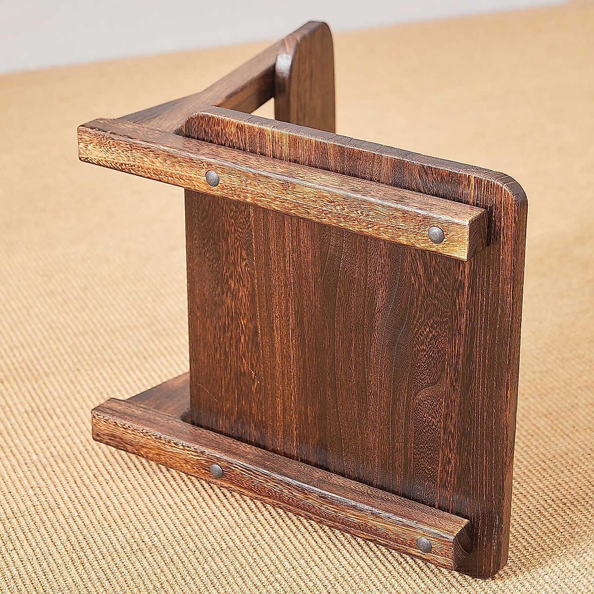 GZQWDC Japanese Floor Chair,Tatami Zaisu Meditation Yoga Chair Indoor Outdoor with Back Support,Bed Chair,Floor Seating (Wood)