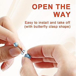 ONESING 40 Pcs 14G Belly Button Rings Belly Rings for Women Belly Piercing Jewelry Belly Barbells Navel Rings Body Piercing Jewelry Stainless Steel Jewelry Silver Ring Body Bar