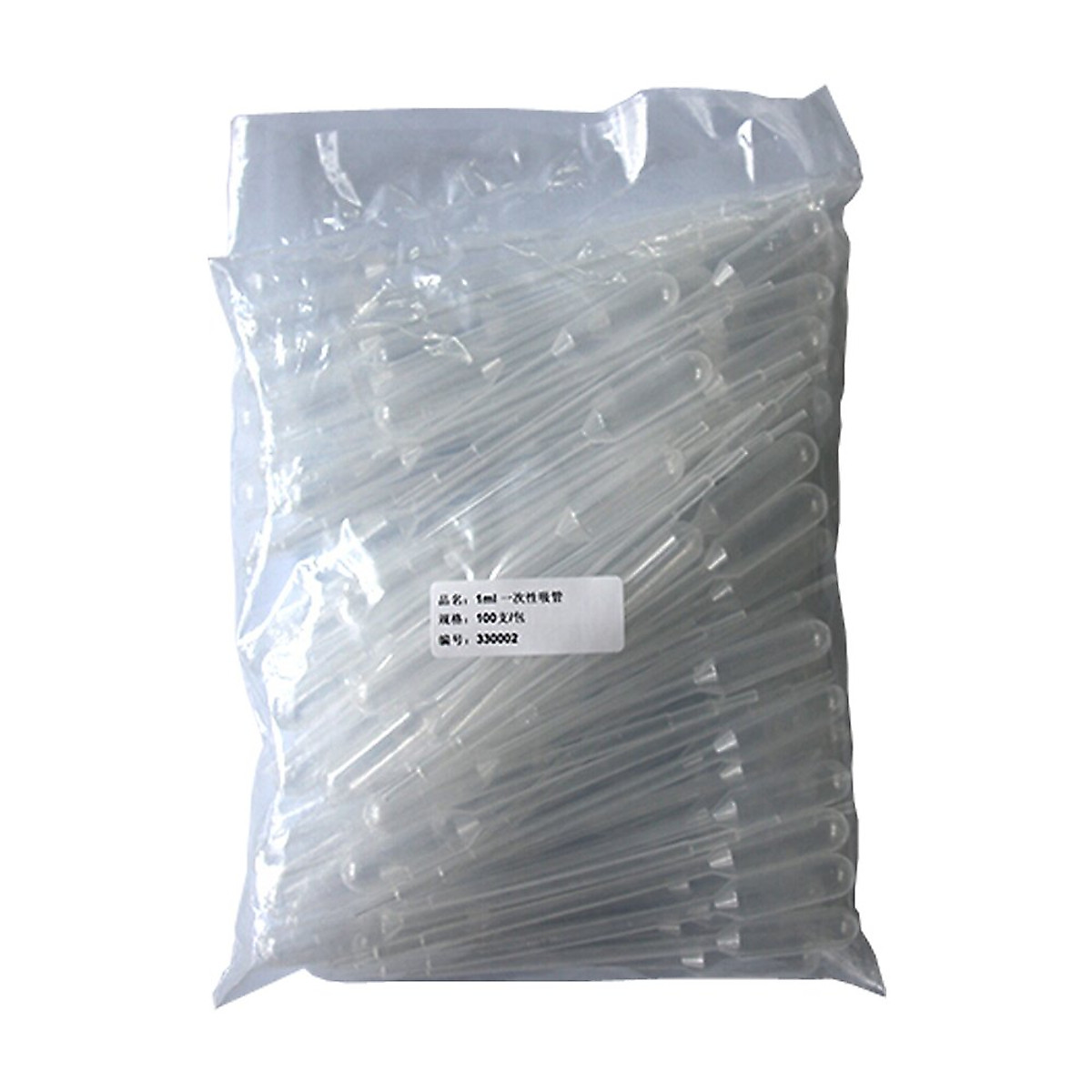 BIPEE 1ml（100pcs） Disposable Plastic Eye Dropper Transfer Pipettes Disposable Essential Oils Pipettes Calibrated Dropper Suitable for Science Laboratory, DIY Art