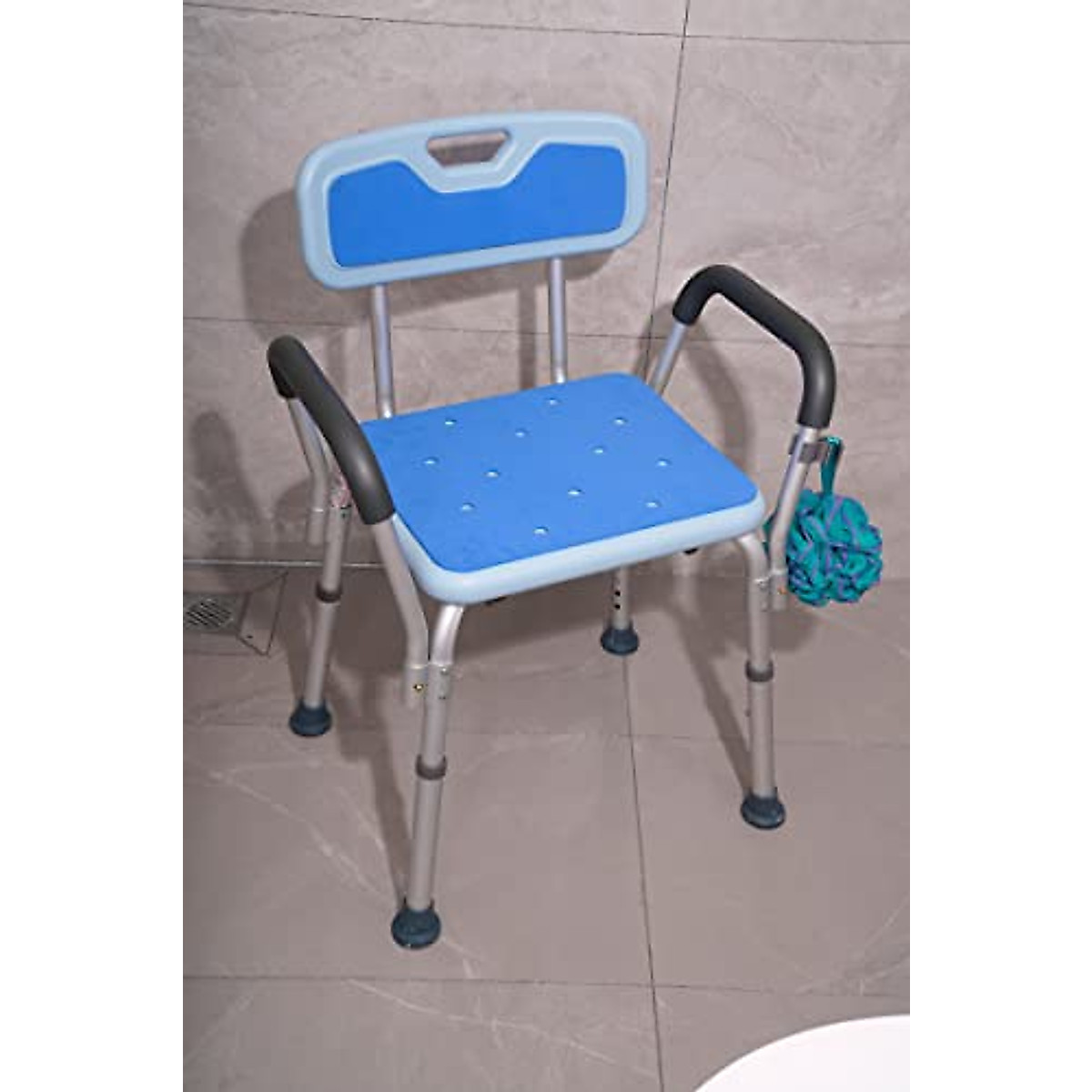 Brosive Shower Chair for Inside Shower,Shower Bench for Elderly and Disabled Heavy Duty Shower Seat Bath Chair with Arms and Back,Bathroom Chair for Bathtub Shower Chairs for Seniors for Shower Stall