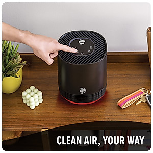 Dirt Devil Air Purifier Replacement Filter, 3-in-1 H13 HEPA, High Efficiency Activated Carbon, Allergens, For Home, Small Room and Desktop, AD46000V, White