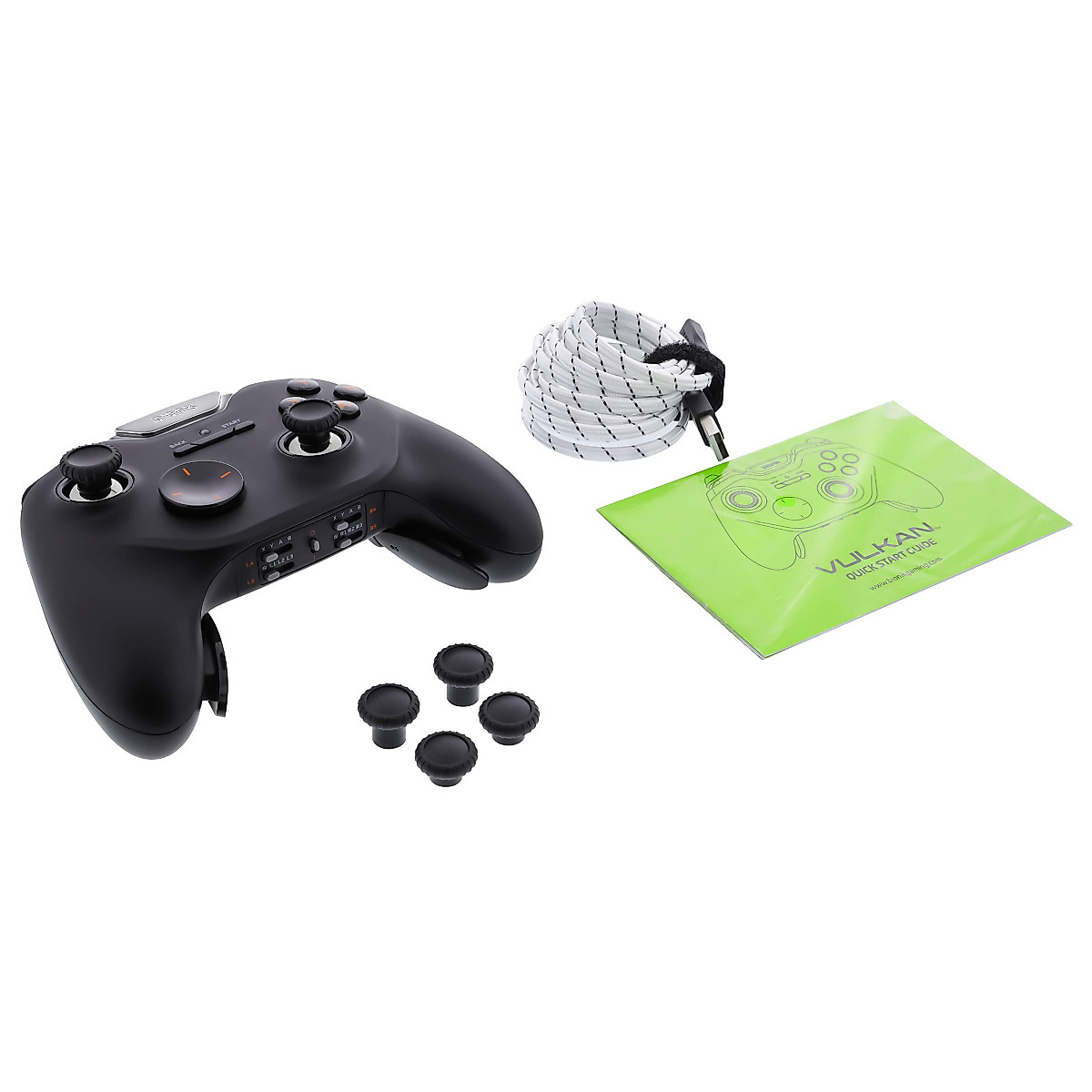 Bionik VULKAN Advanced Wireless Gaming Controller- For Windows PC, Android, Steam and VR Devices with Programmable Paddle Buttons- Dual Connectivity - Android