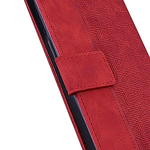 Fansipro Phone Cover Wallet Folio Case for Sony Xperia 1 III, Premium PU Leather Slim Fit Cover for Xperia 1 III, 2 Card Slots, Comfortable to Carry, Red