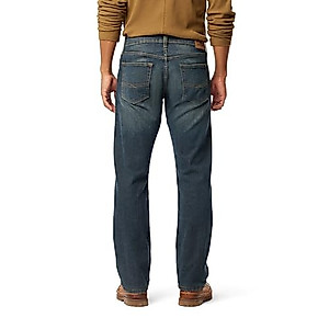 Levi Strauss Signature Gold Men's Regular Straight Fit Jeans, Bigfoot, 36W x 34L