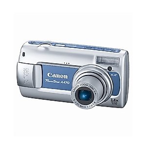 Canon PowerShot A470 7.1 MP Digital Camera with 3.4x Optical Zoom (Orange)