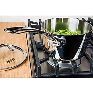 Viking Culinary Contemporary 3-Ply Stainless Steel Cookware Set, 10 Piece, Dishwasher, Oven Safe, Works on All Cooktops including Induction