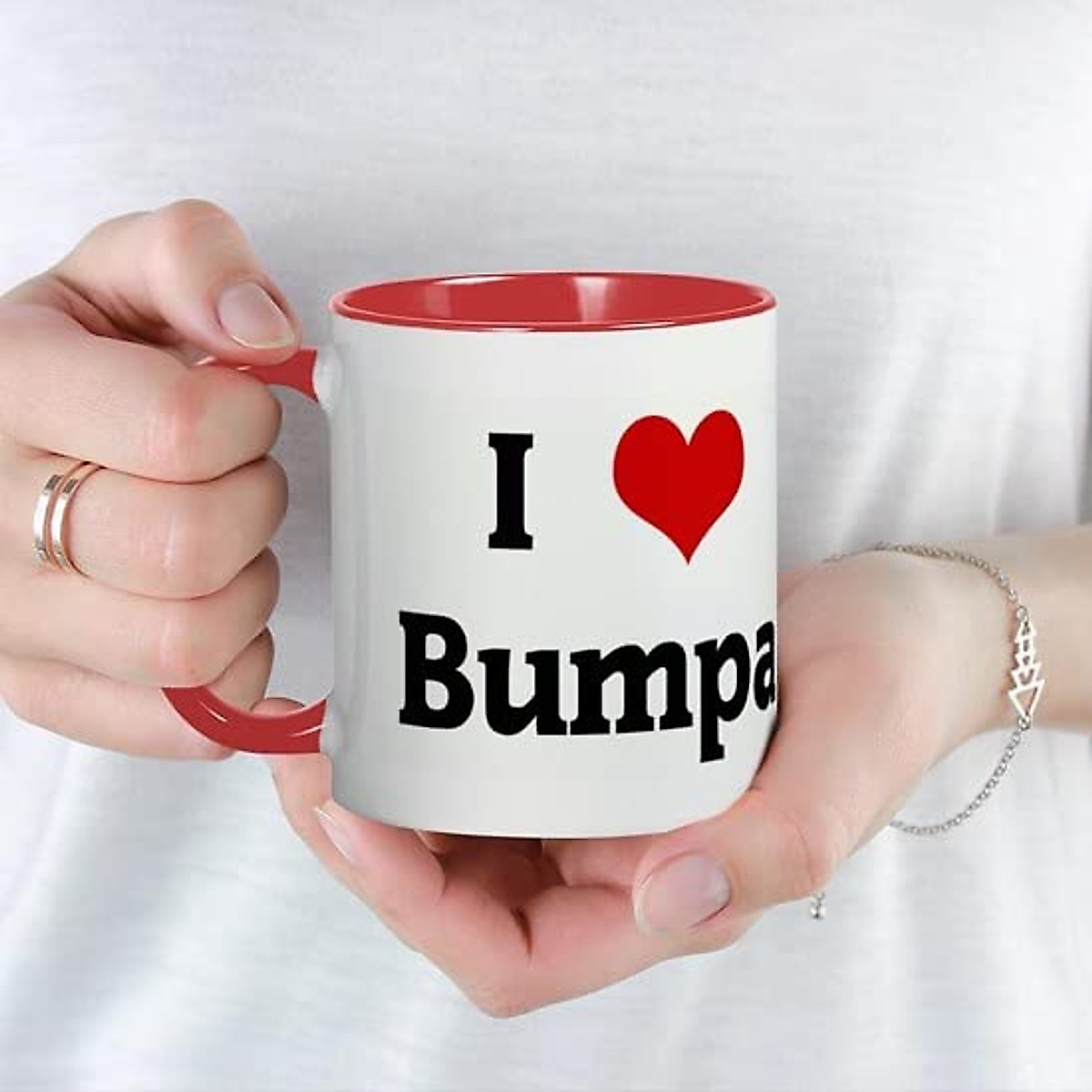 CafePress I Love Bumpa Mug Ceramic Coffee Mug, Tea Cup 11 oz
